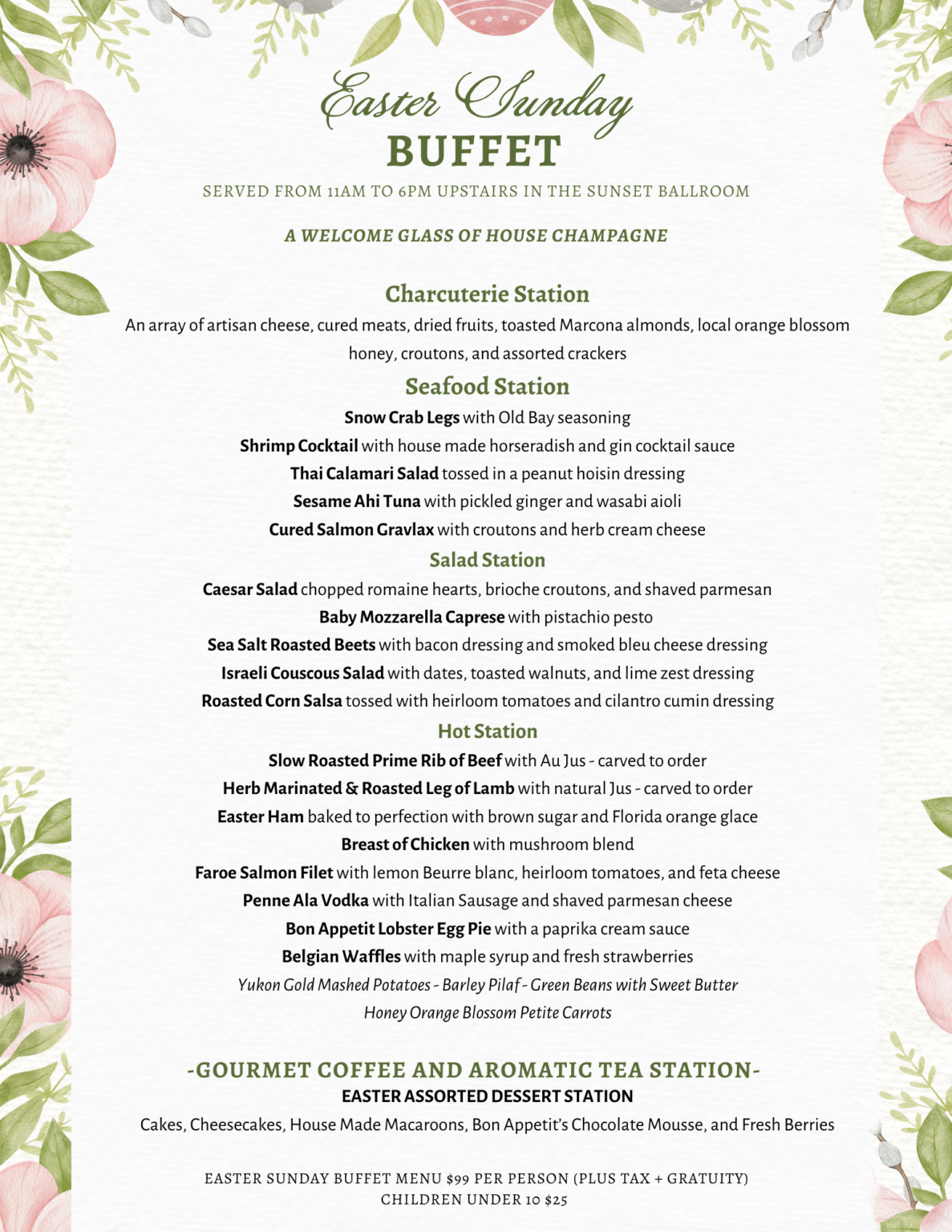 Easter Sunday Buffet - Bon Appetit